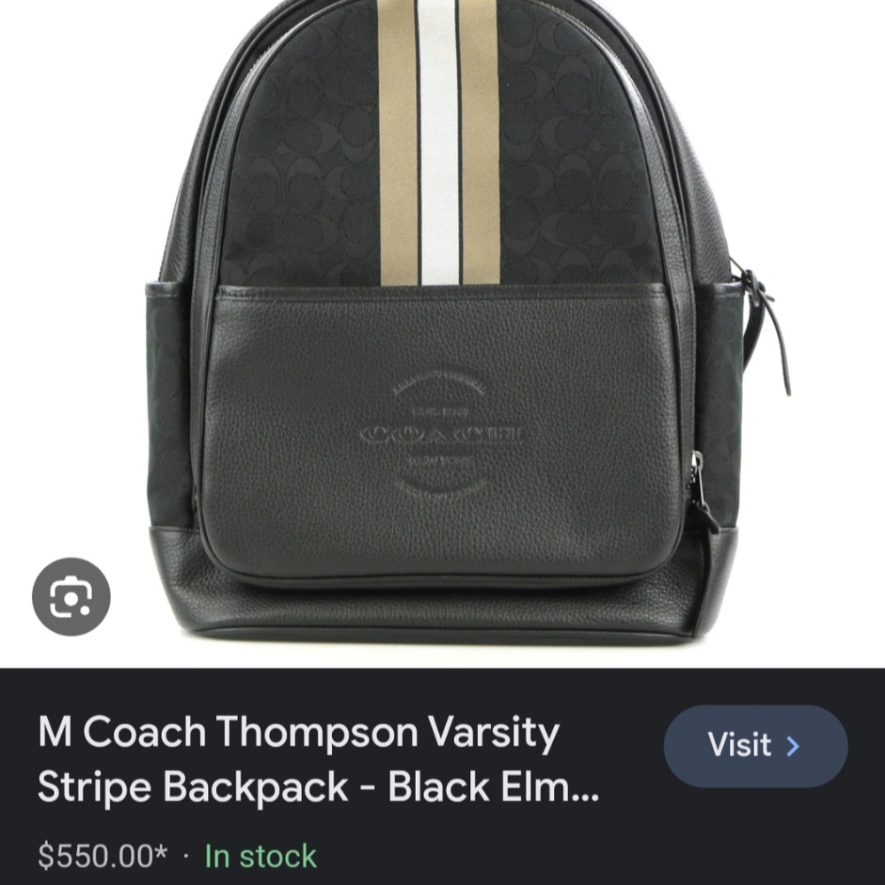 Coach Thompson Varsity Collection Backpack - Gem